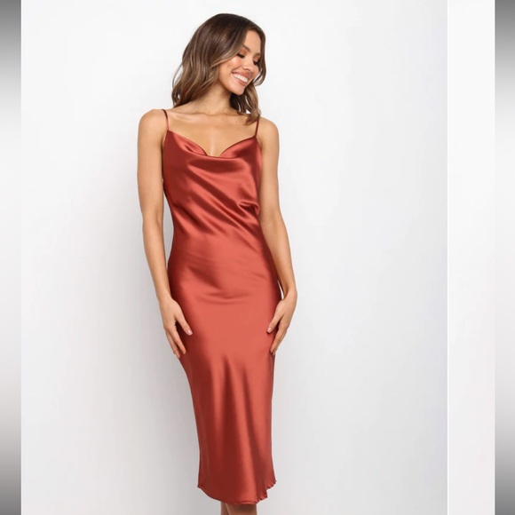 Petal & Pup | Dresses | Petal Pup Satin Midi Dress | Poshmark